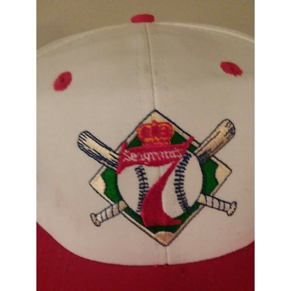 Seagram's 7 | Accessories | Vintage Cap Hat White Red Seagrams Seven 7 ...